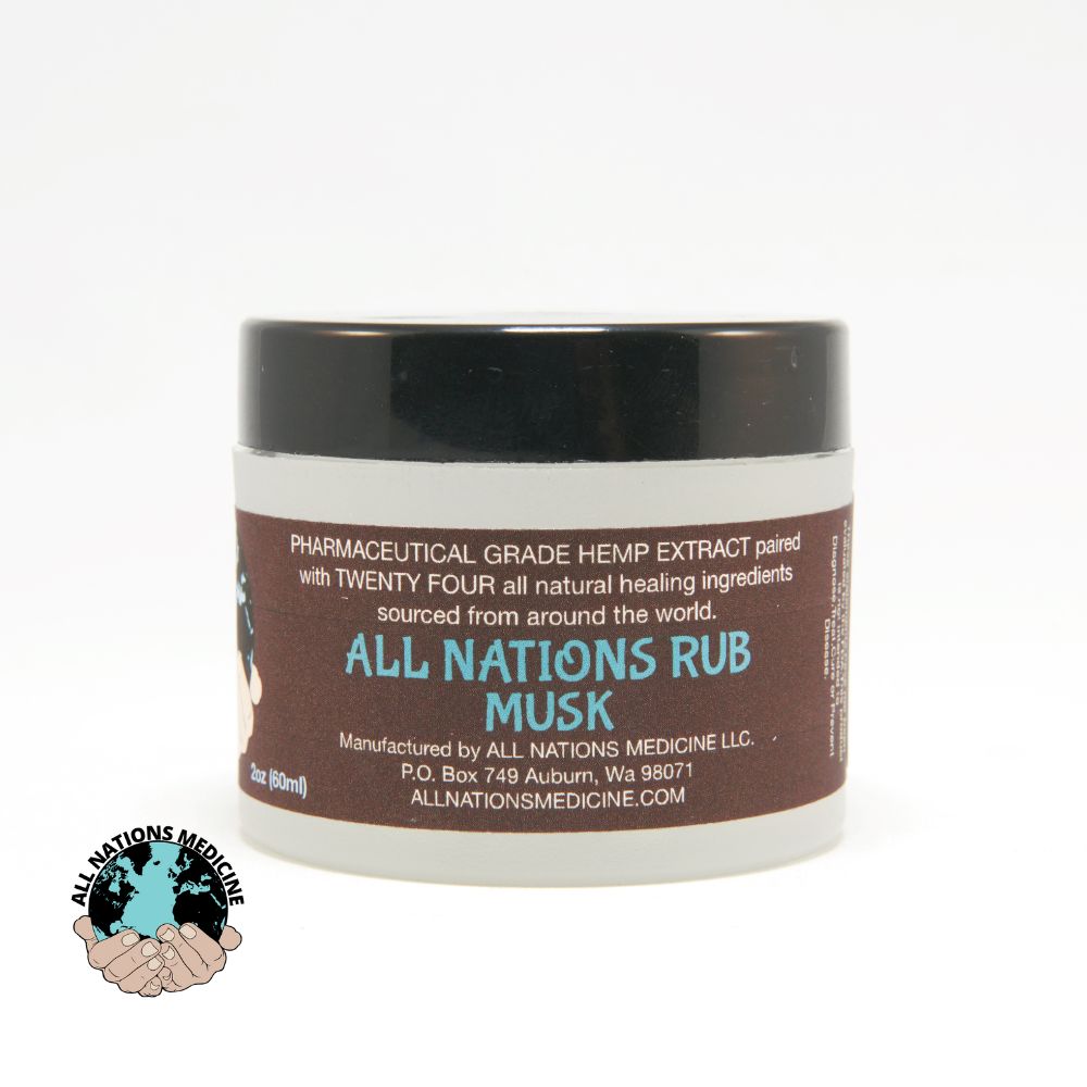 Musk CBD Rub: Masculine Scented Relief by All Nations Medicine